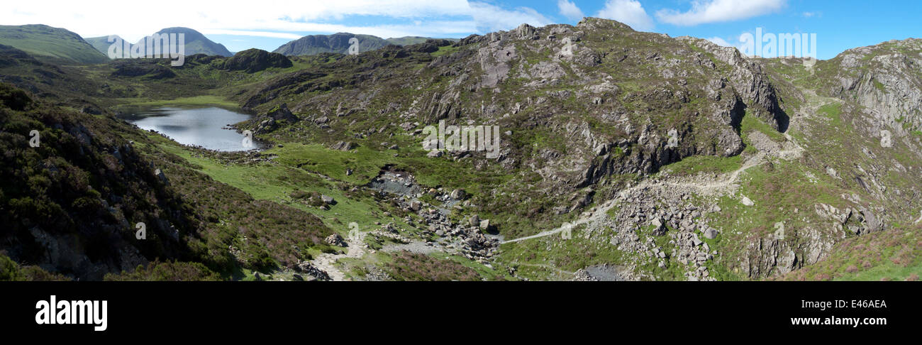 Blackbeck Tarn and footpath, Lake District, Cumbria, England, UK Stock ...