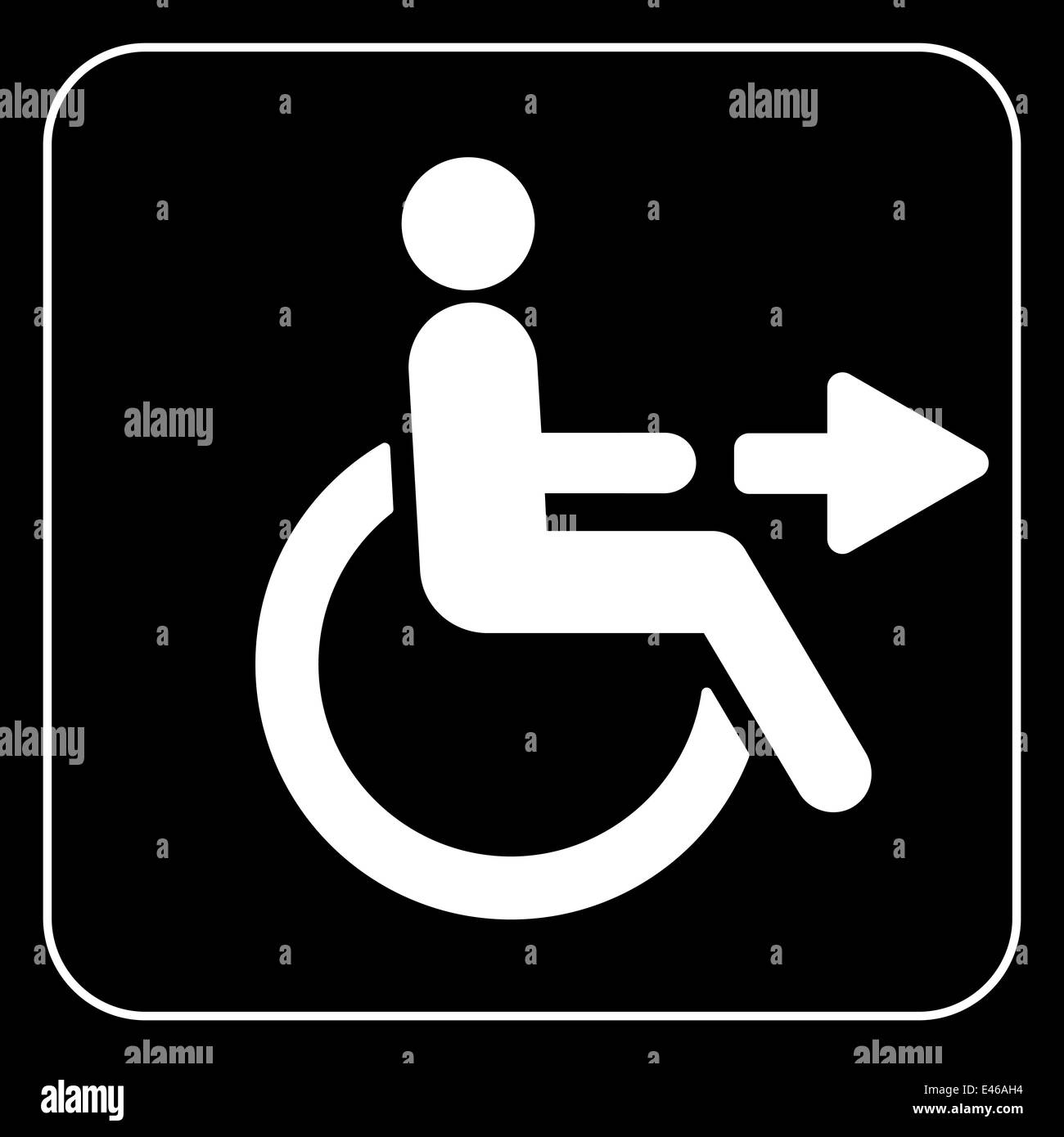 Accessible transport icon vector Black and White Stock Photos & Images ...