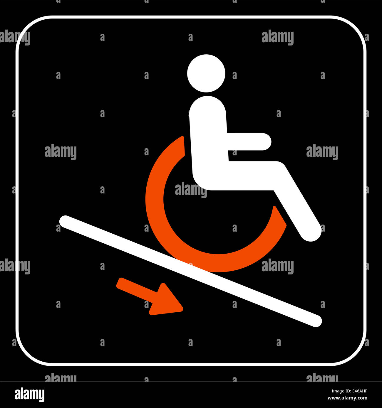 lift disabled icon sign vector Stock Photo - Alamy