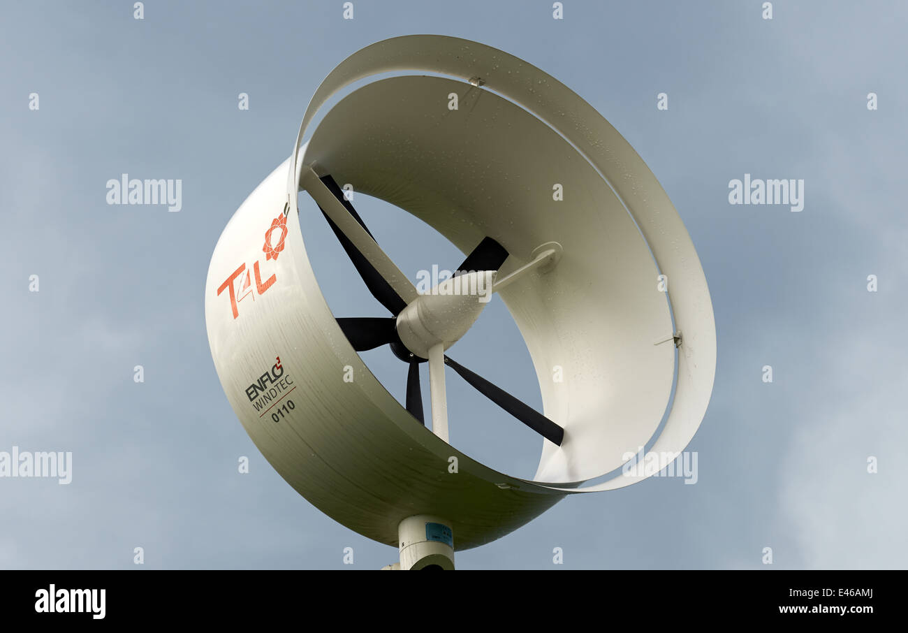 T4L Enflo Windtec 0110 micro wind turbine Stock Photo - Alamy