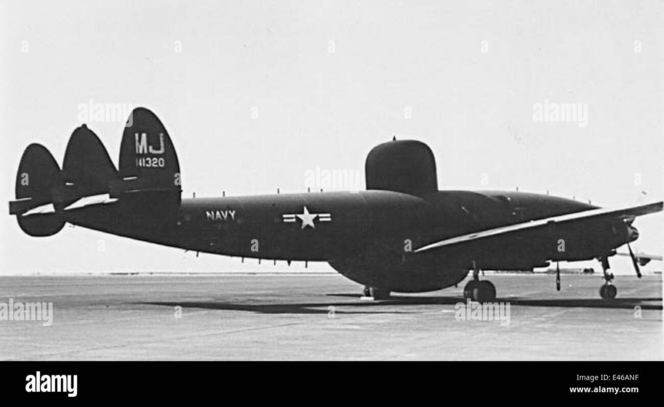 The VW-11 WV-2, seen here in flight, is an airborne early warning ...