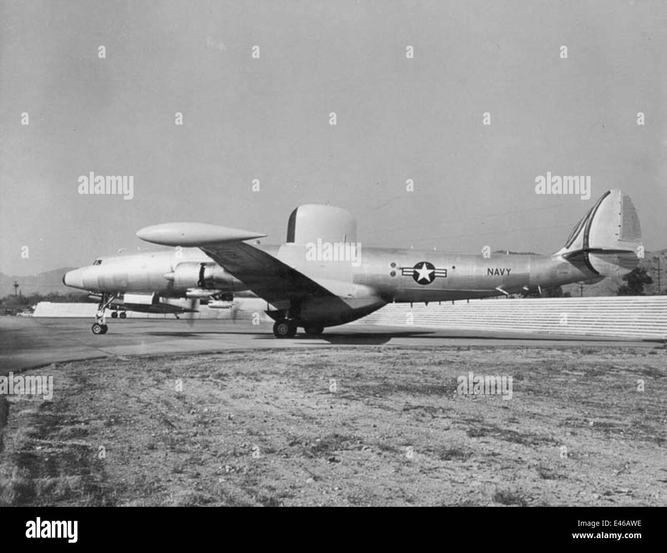 This photo depicts the WV-3, a military aircraft identified by BUNO ...