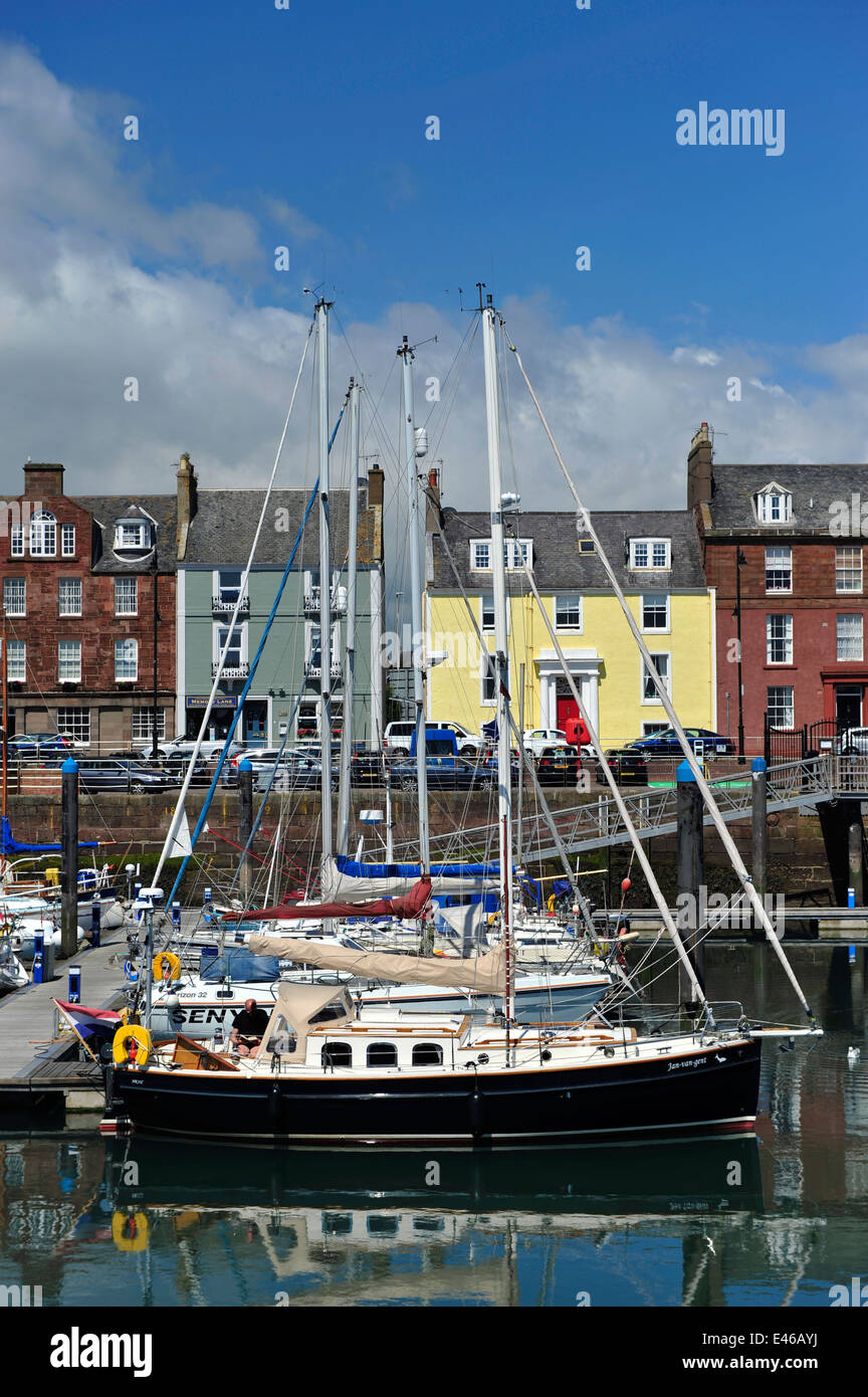 Boats in the Harbour at Arbroath, Angus, Scotland, United Kingdom Stock ...