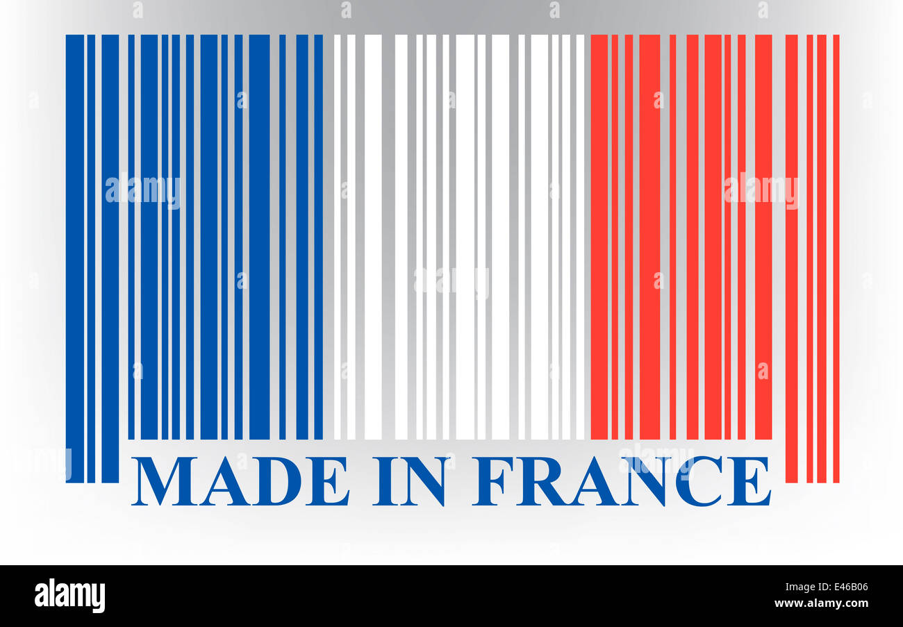France barcode flag, vector Stock Photo - Alamy