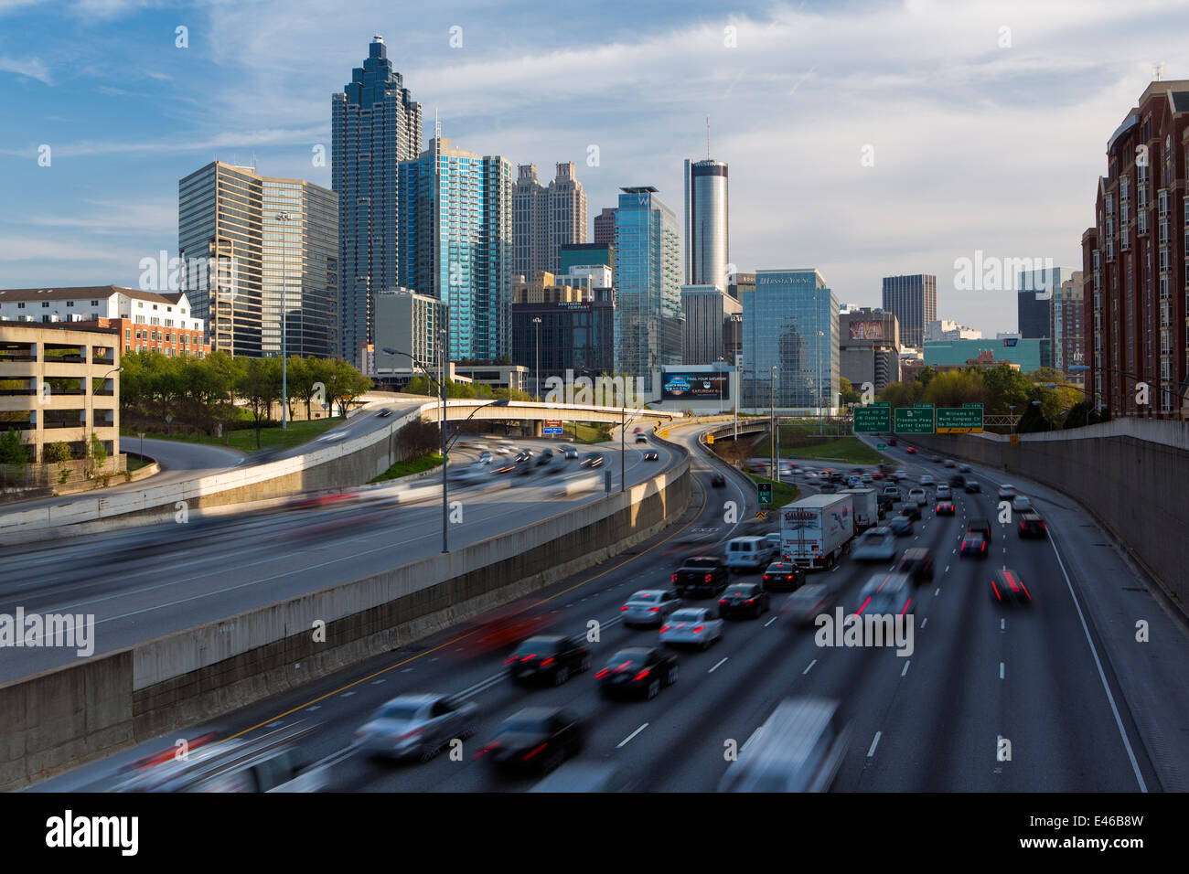 Rush hour traffic atlanta georgia hi-res stock photography and images ...