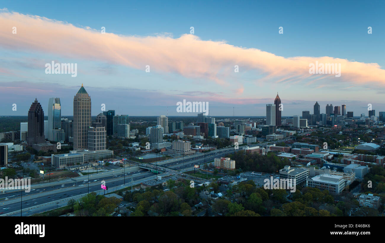 Georgia atlanta skyline at dusk hi-res stock photography and images - Alamy