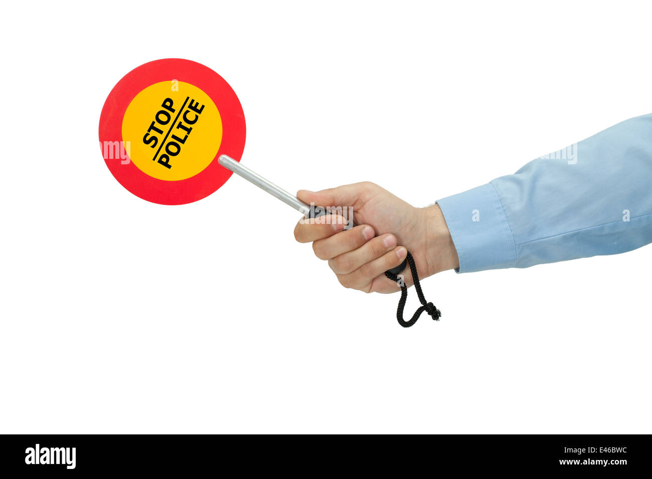 Police stop sign hi-res stock photography and images - Alamy