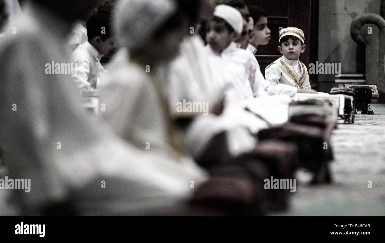 Sanabis, Bahrain. 2nd July, 2014. Bahrain, Sanabis - hundreds of kids take a part in Matam ...
