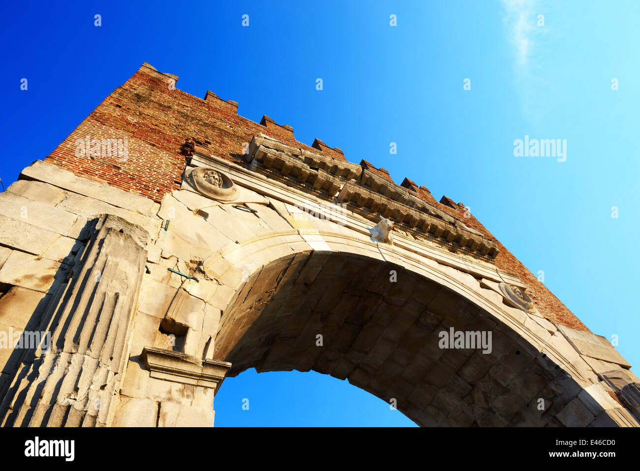 The Augustus Arch in Rimini city, Italy Stock Photo - Alamy