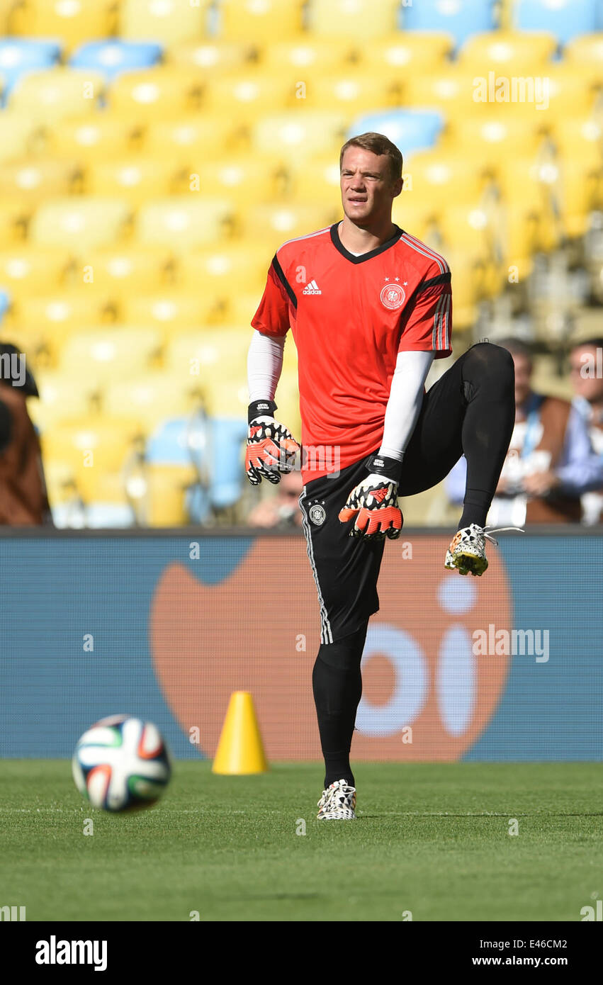 Rio de Janeiro, Brazil. 03rd July, 2014. Goalkeeper Manuel Neuer during ...