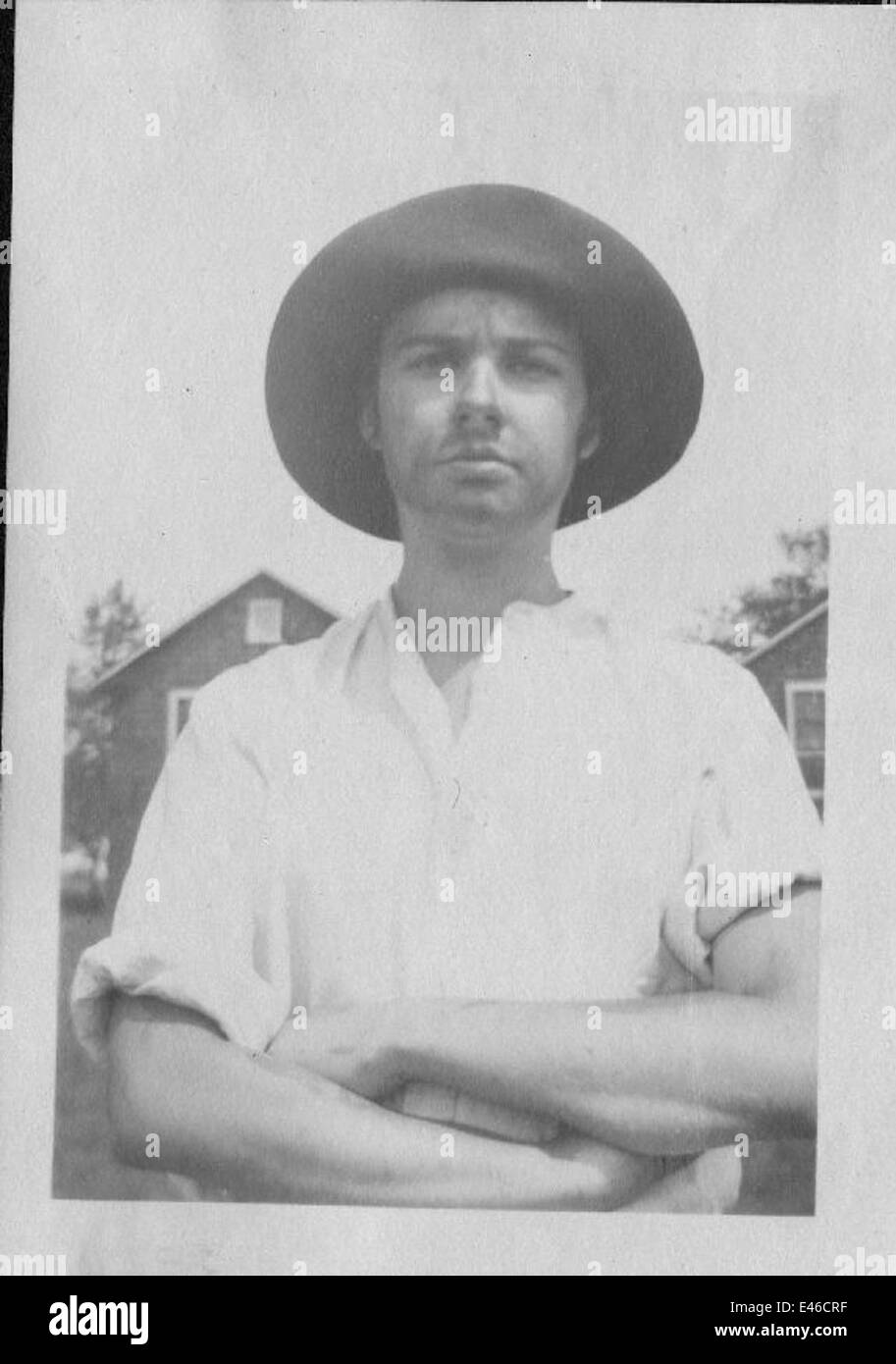 Helen Richey, one of the first female aviators, is photographed here in ...