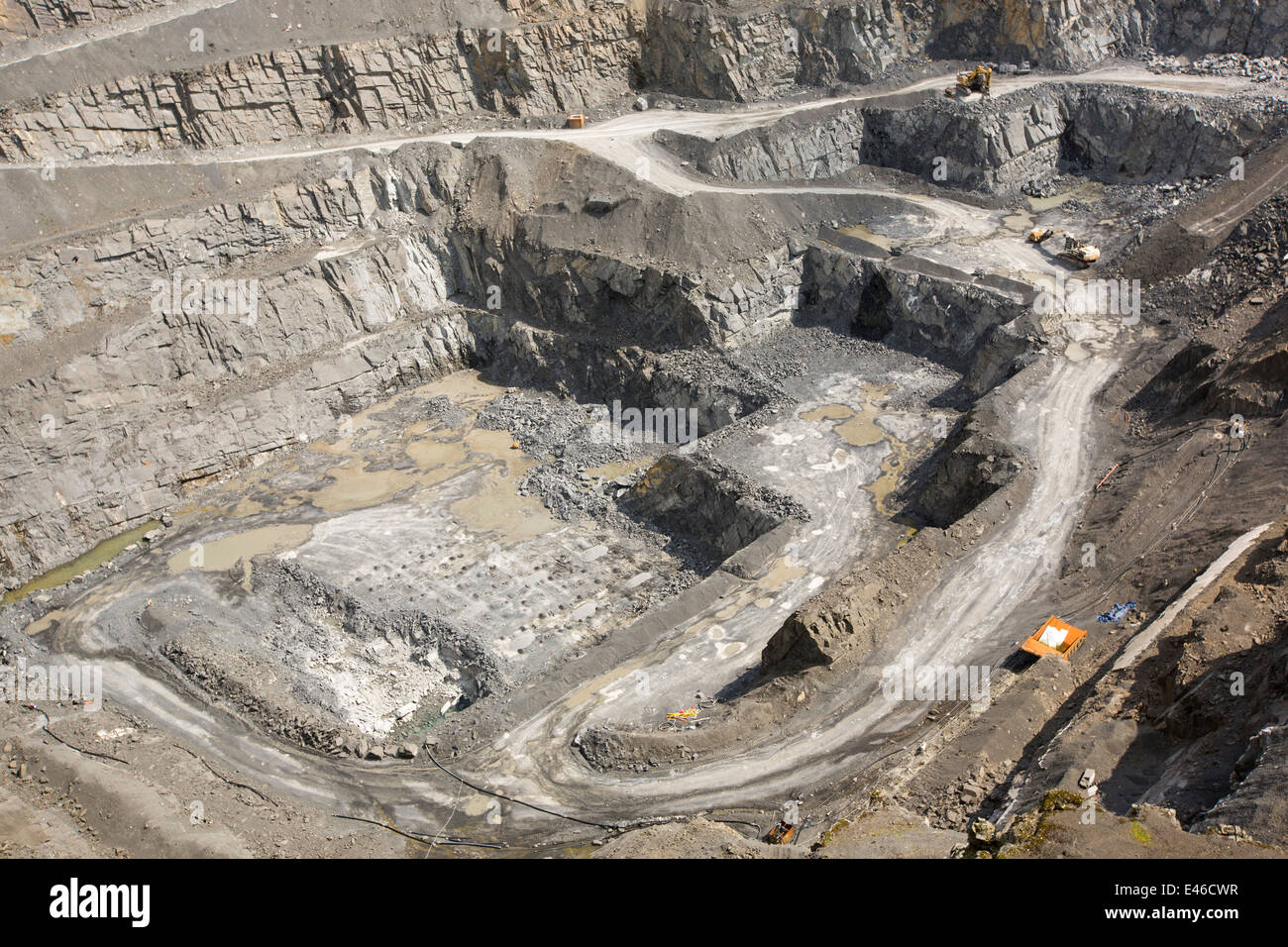 Dry Rigg Quarry at Helwith Bridge in the Yorkshire Dales National Park ...