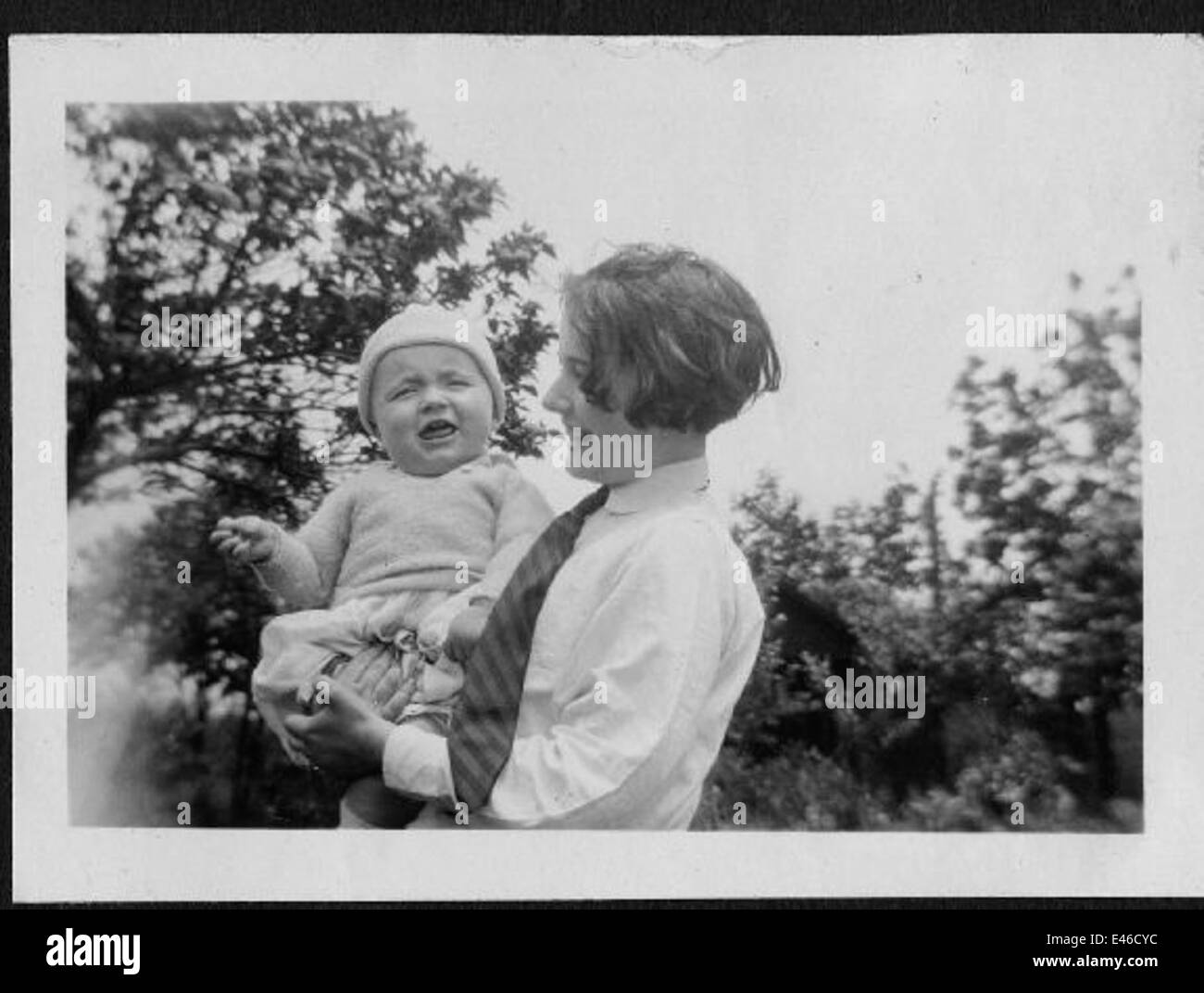 This image shows Helen Richey, an early female aviator, captured ...