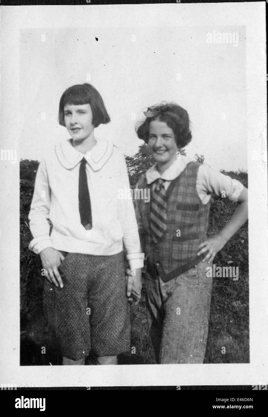 This image captures Helen Richey, a pioneering female aviator, with ...