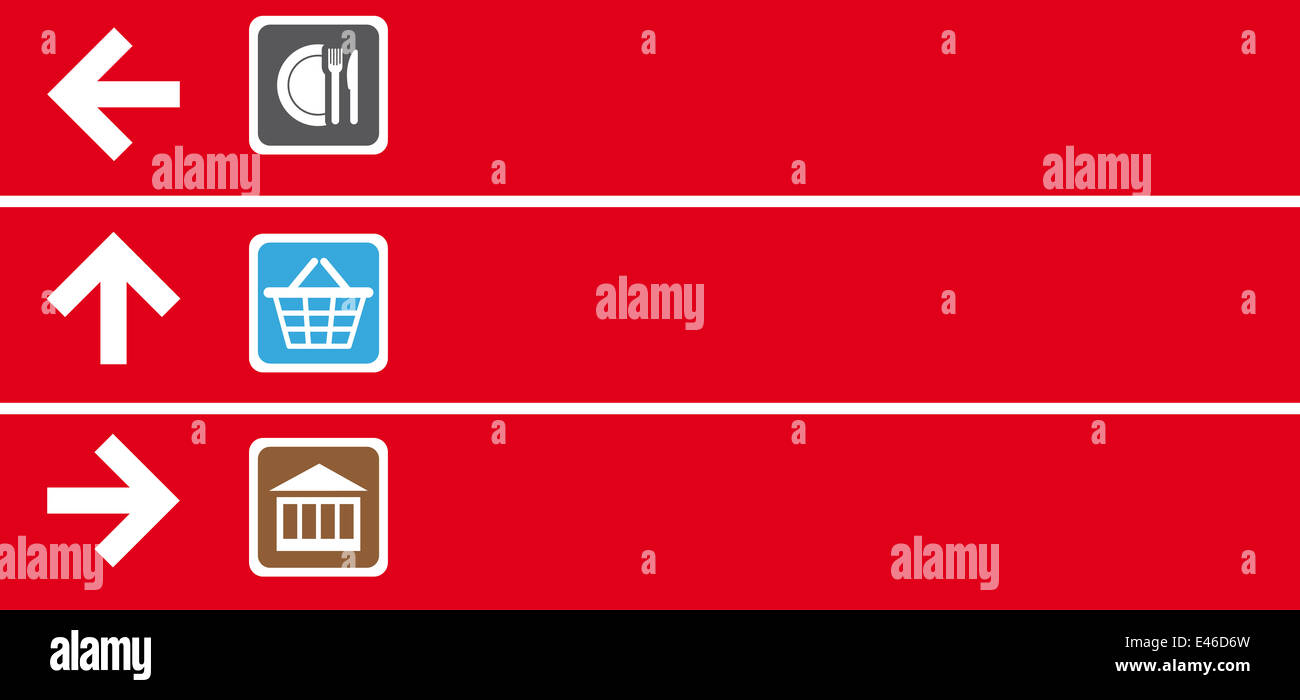 Pointer icon direction label hi-res stock photography and images - Alamy