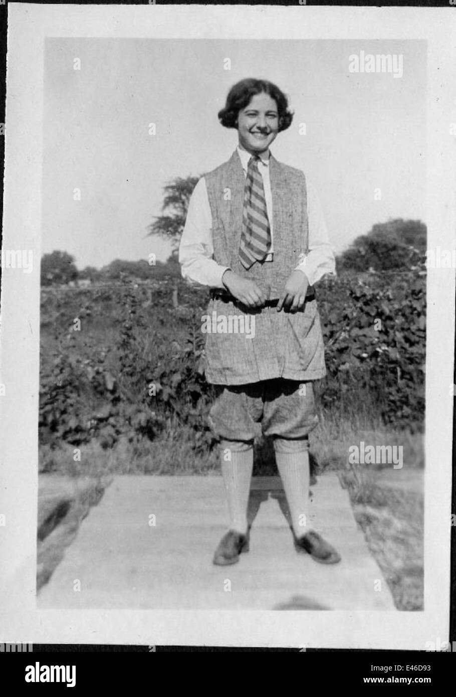 This image of Helen Richey, a pioneering aviator, captures her in a ...