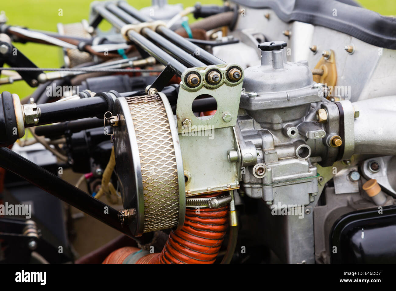 Grob 109b motor glider engine compartment Stock Photo - Alamy
