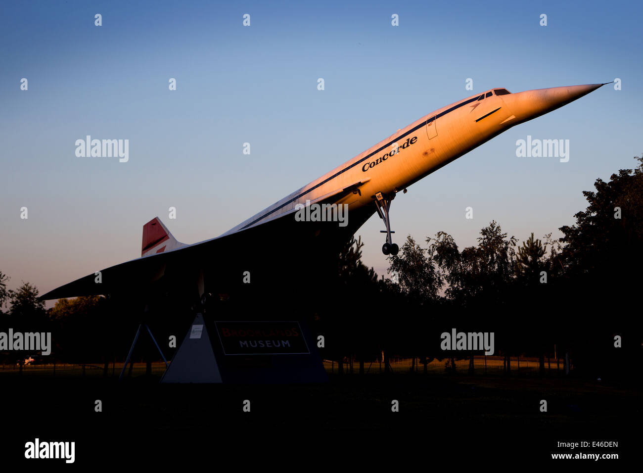 Concorde display at Brooklands Stock Photo - Alamy