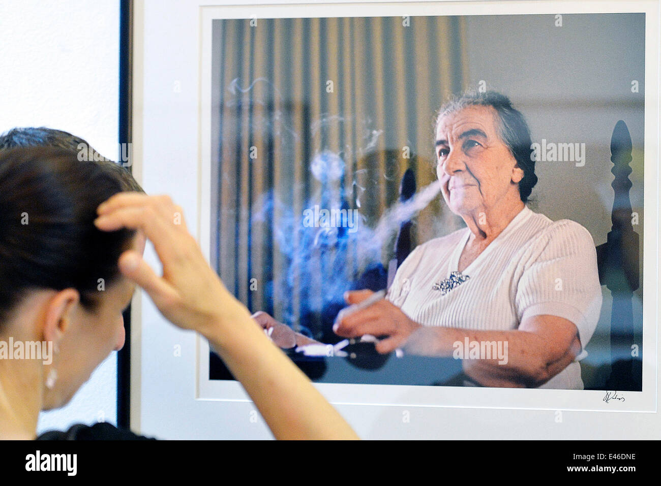 Israeli photographer David Rubinger (not pictured) opens an exhibition ...