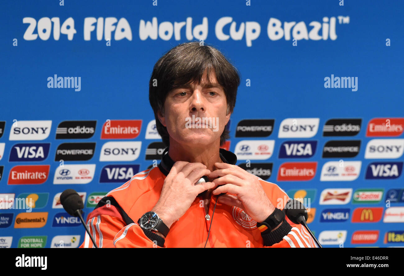 Rio de Janeiro, Brazil. 03rd July, 2014. Head coach Joachim Loew during ...