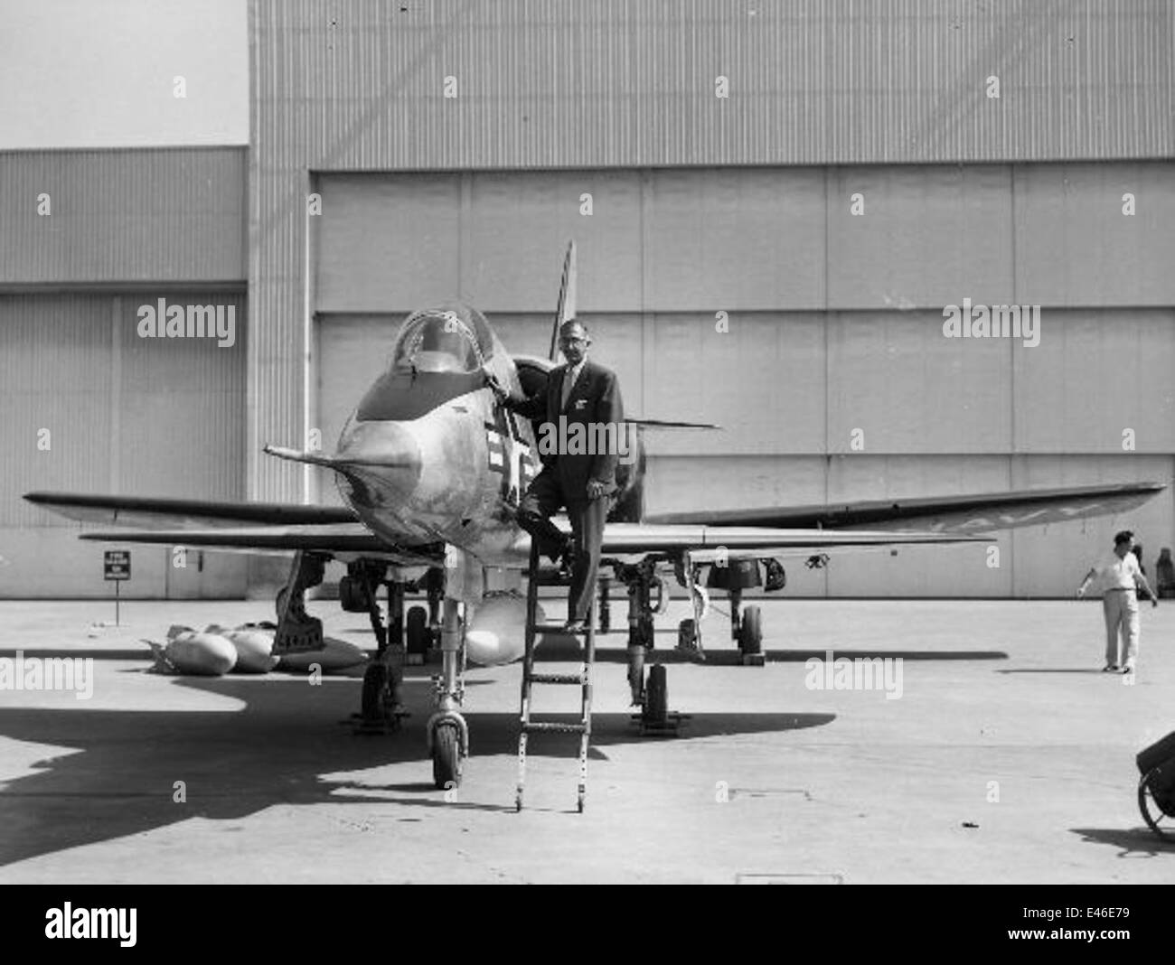 The Heinemann XA4D Skyhawk, a prototype for the U.S. Navy's carrier ...