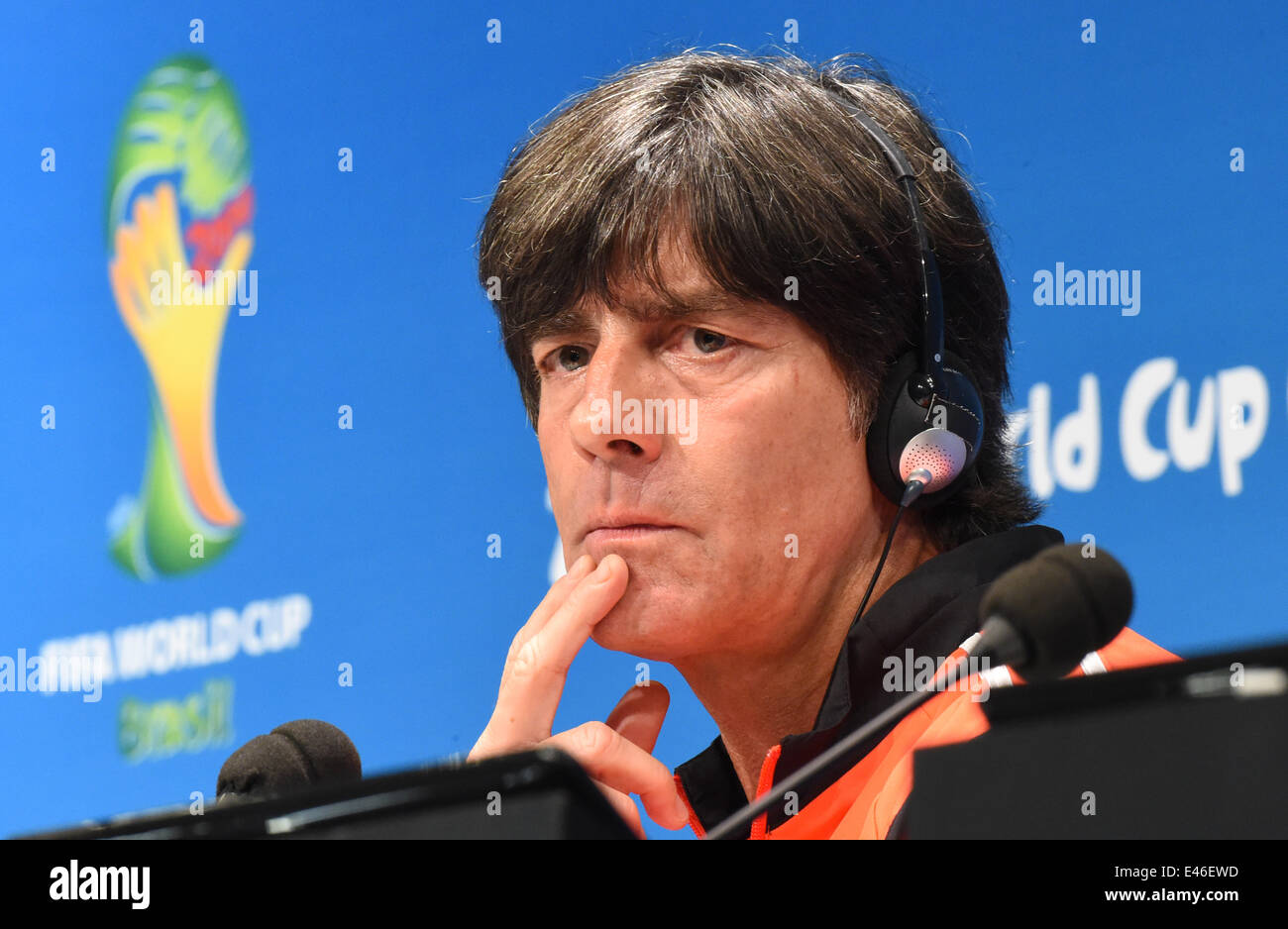 Rio de Janeiro, Brazil. 03rd July, 2014. Head coach Joachim Loew during ...
