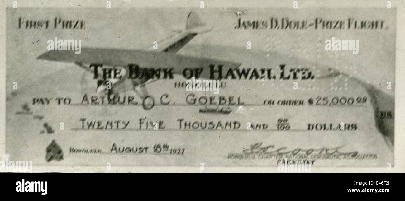 Arthur C. Goebel, an aviation pioneer, is highlighted in this image ...