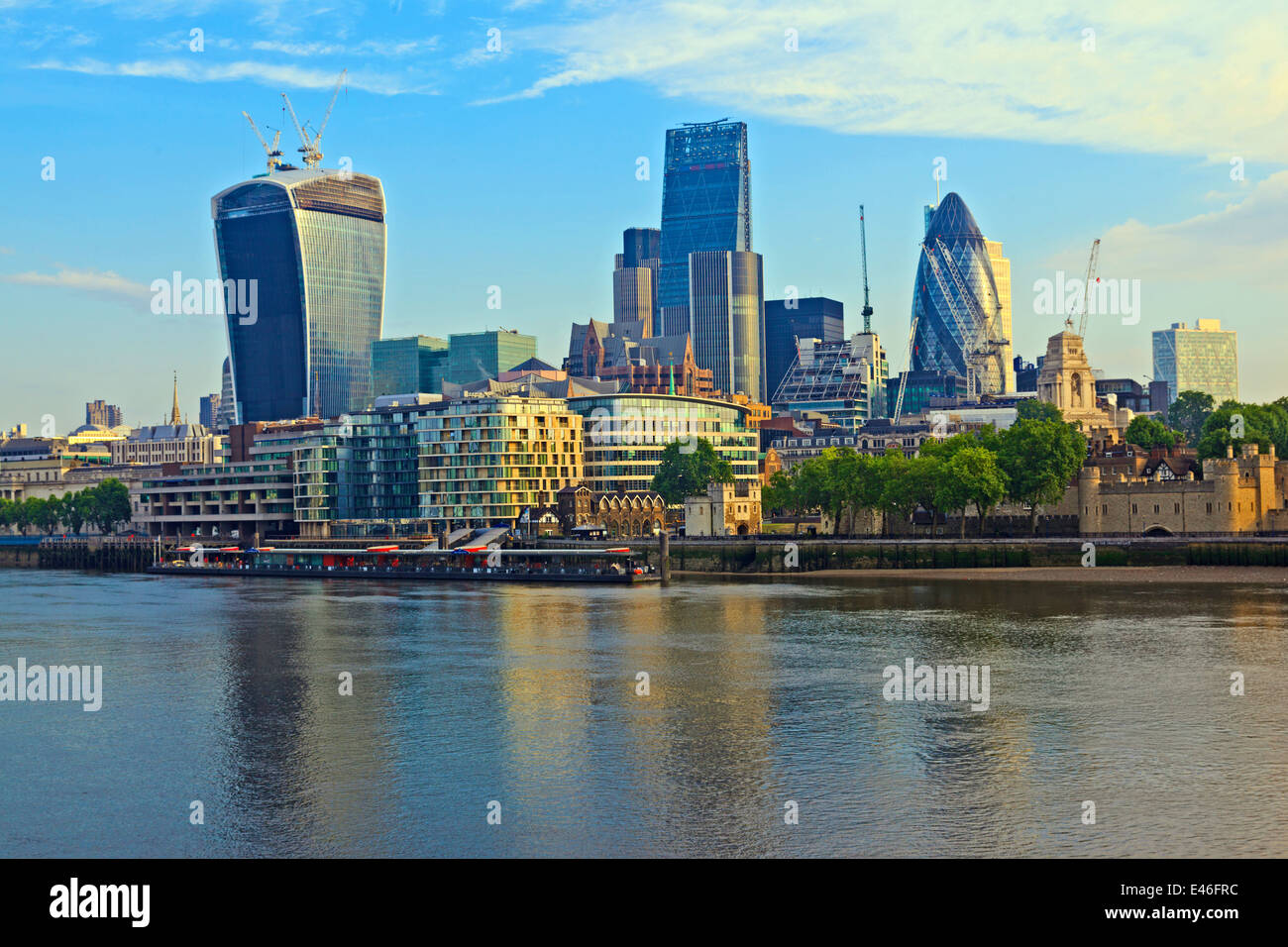 City of London Skyline from Tower Bridge Stock Photo - Alamy