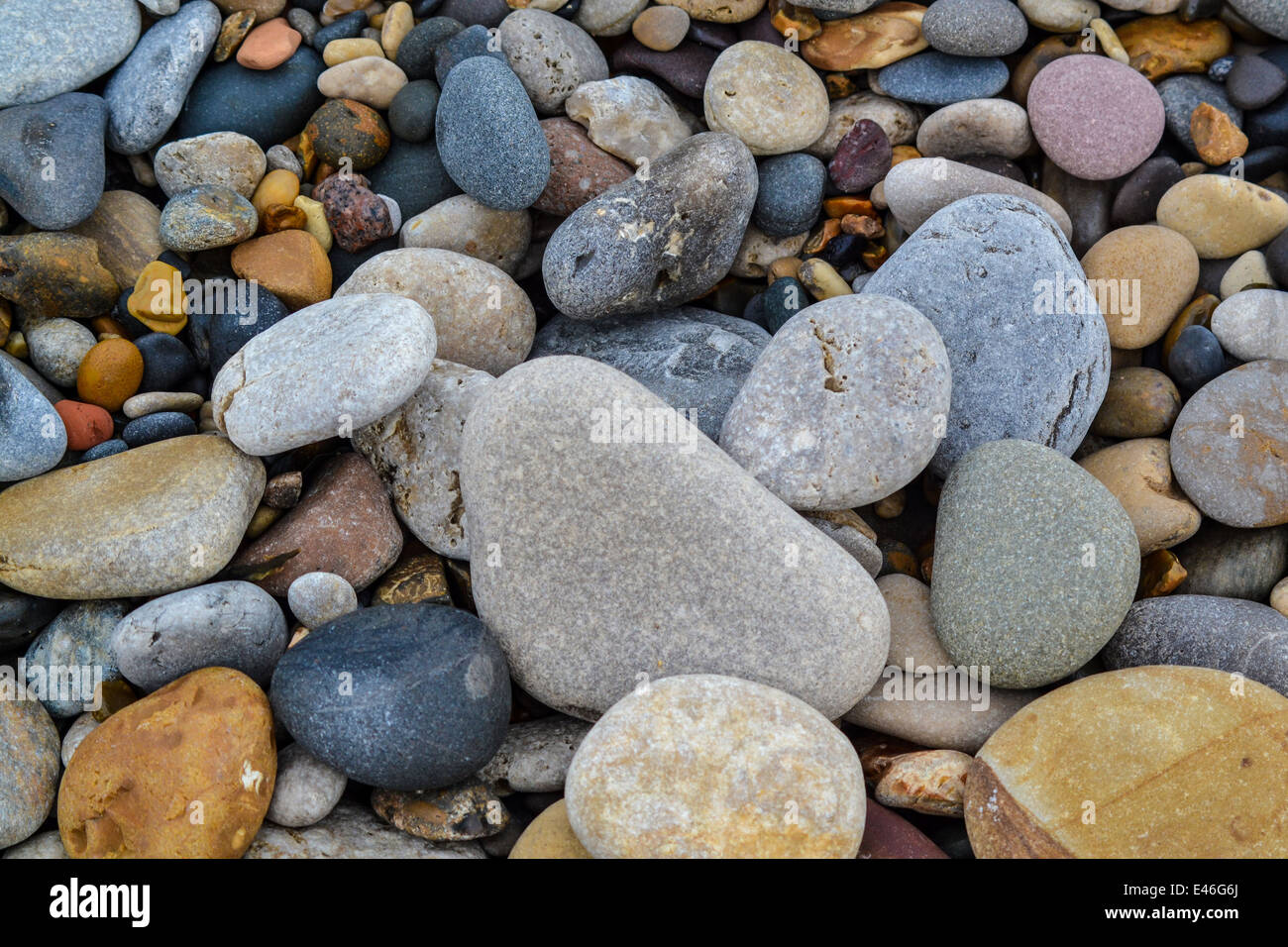 Colourful pebbles at the beach hi-res stock photography and images - Alamy