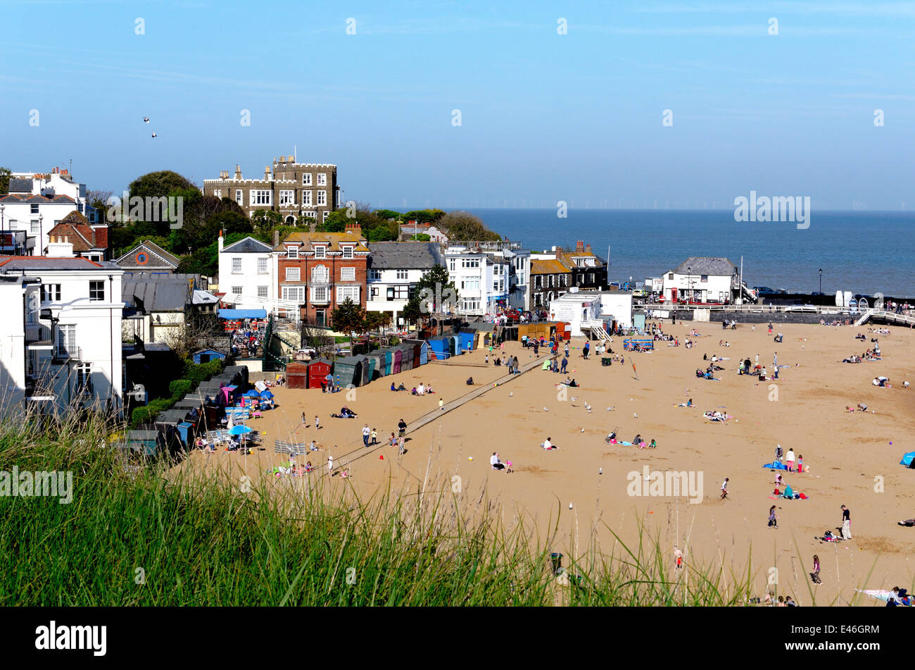 Beach and seafront in Broadstairs Kent UK Stock Photo - Alamy