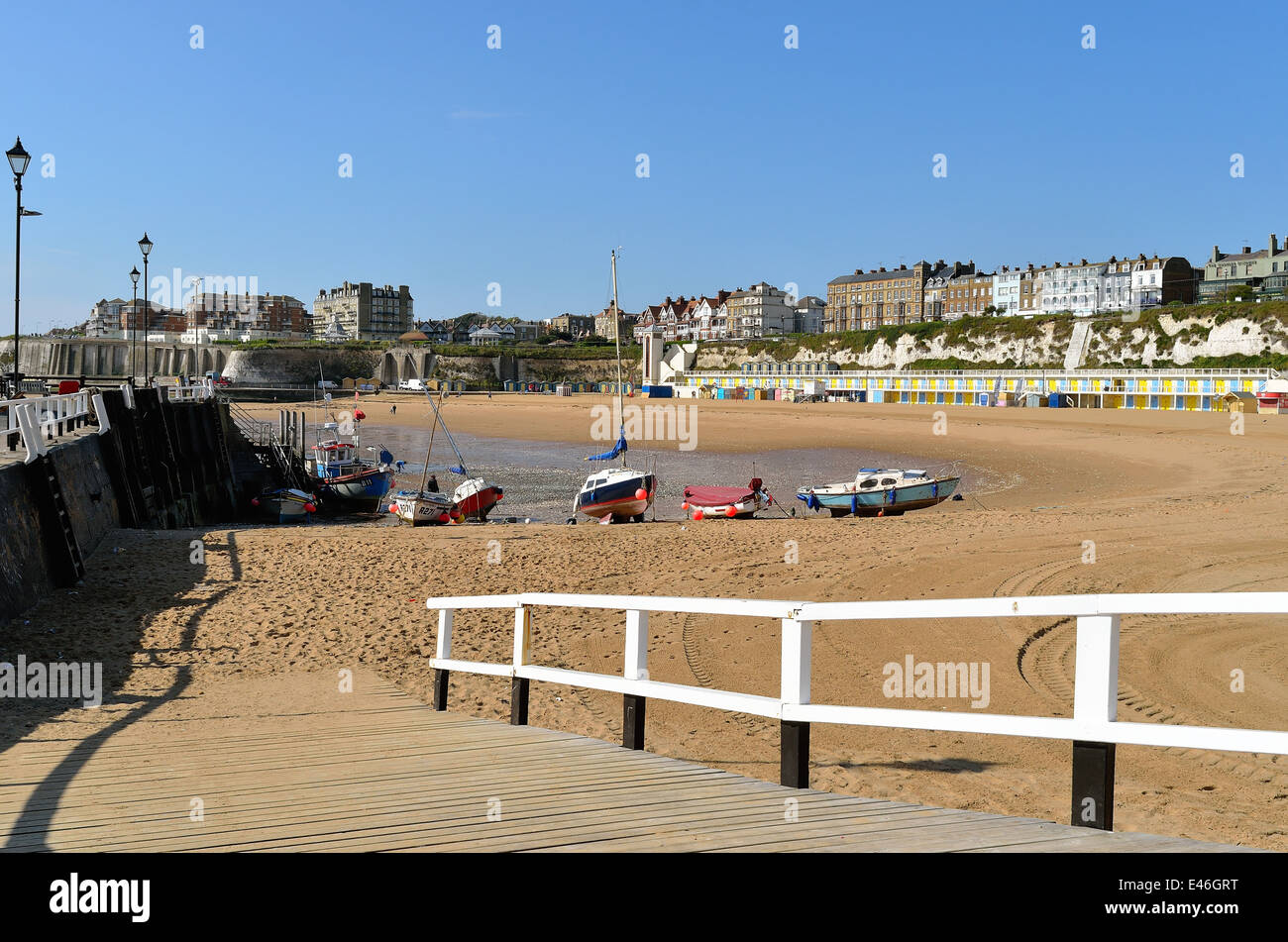 Beach and seafront in Broadstairs Kent UK Stock Photo - Alamy