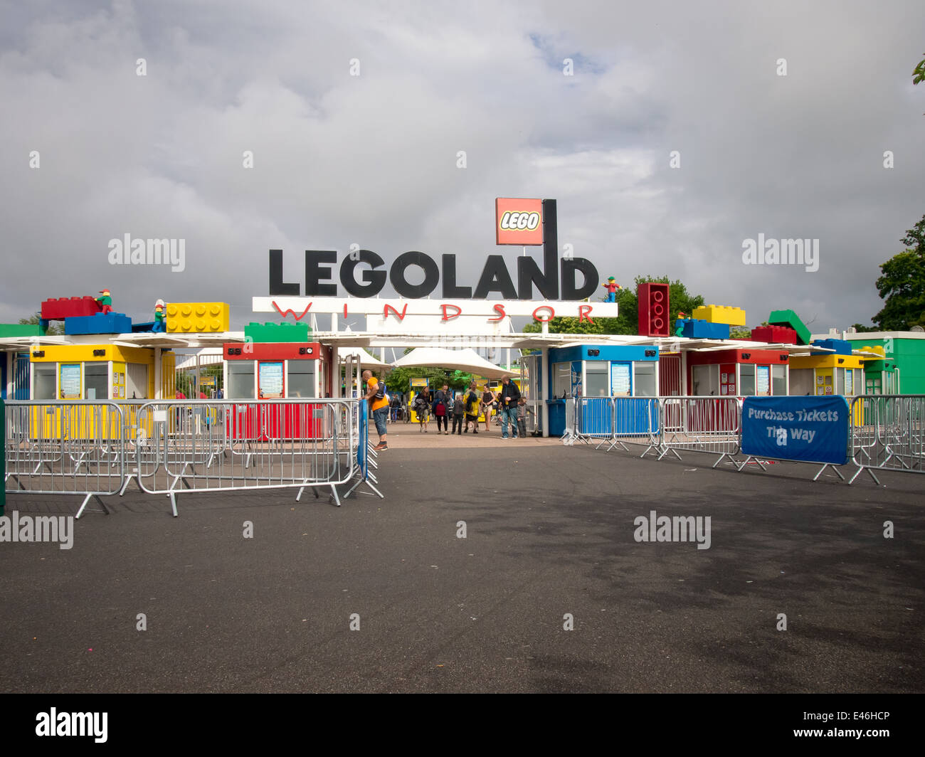 The entrance gate to Legoland Windsor. England Stock Photo - Alamy