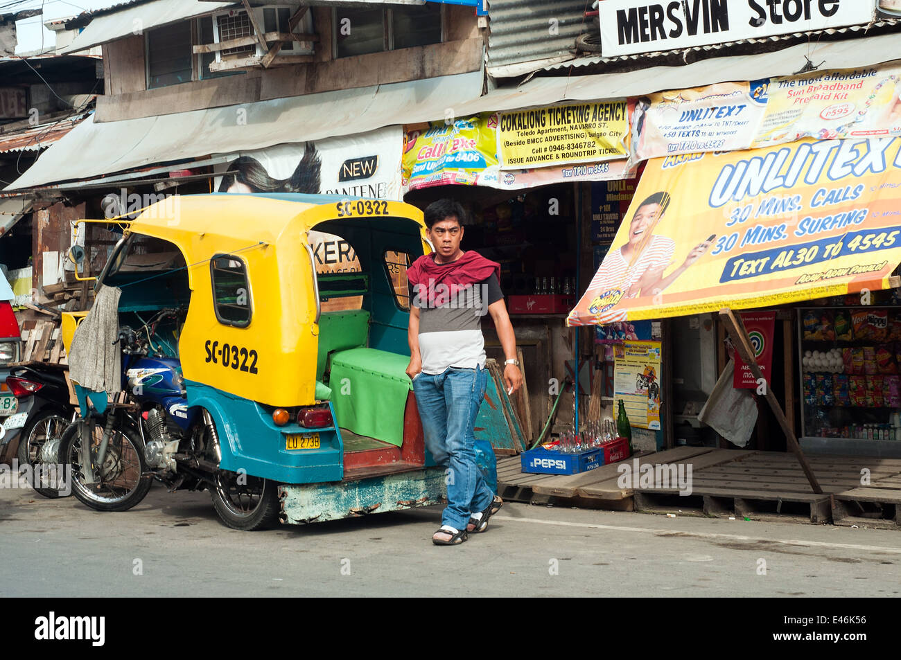 street scene, Port area, Surigao, Mindanao, Philippines Stock Photo - Alamy