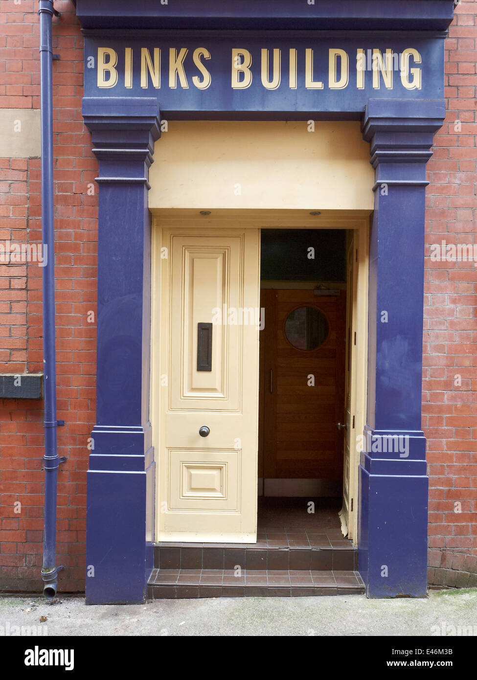 Entrance to Binks Building in Thomas Street Northern Quarter Manchester ...