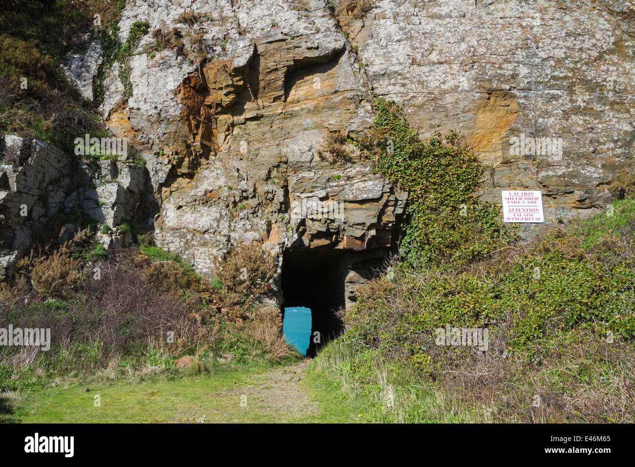 Window in the rock at sark hi-res stock photography and images - Alamy