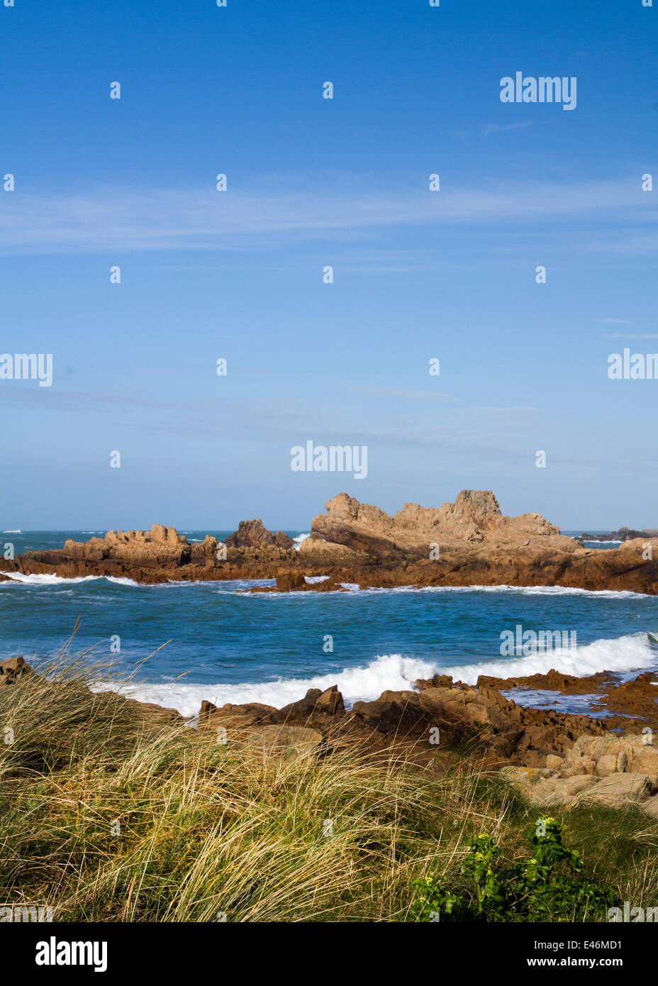 Coastal scene on guernsey, the Channel Islands Stock Photo - Alamy