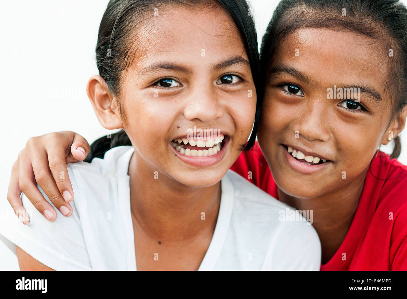 young girls, Port area, Surigao, Mindanao, Philippines Stock Photo - Alamy