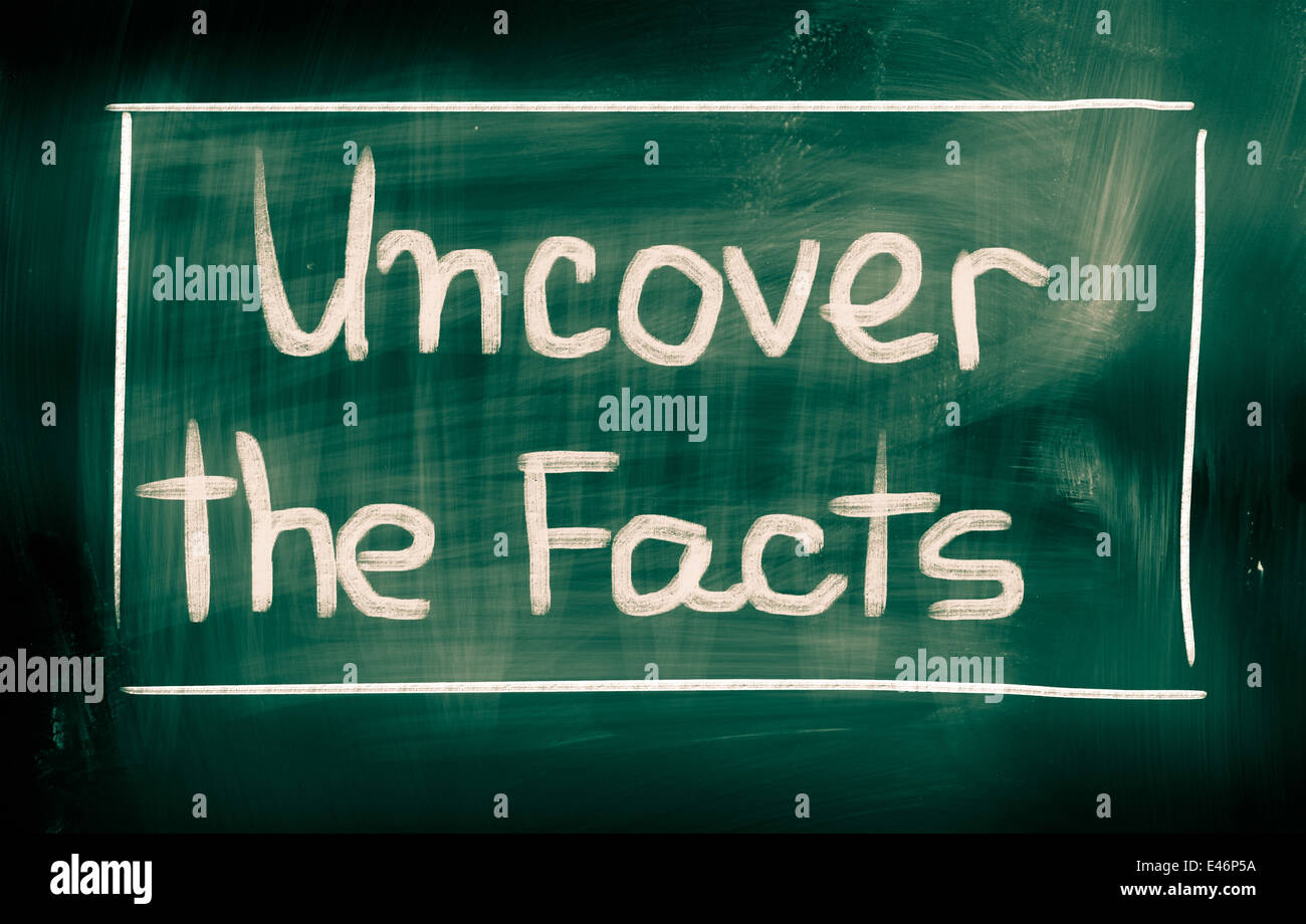 Uncover The Facts Concept Stock Photo - Alamy