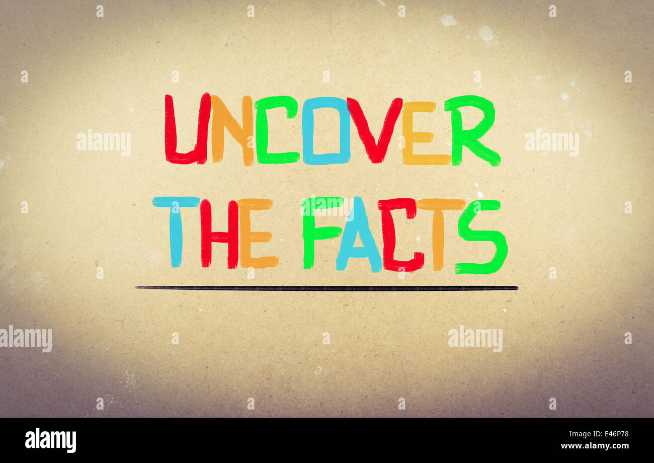 Uncover The Facts Concept Stock Photo - Alamy
