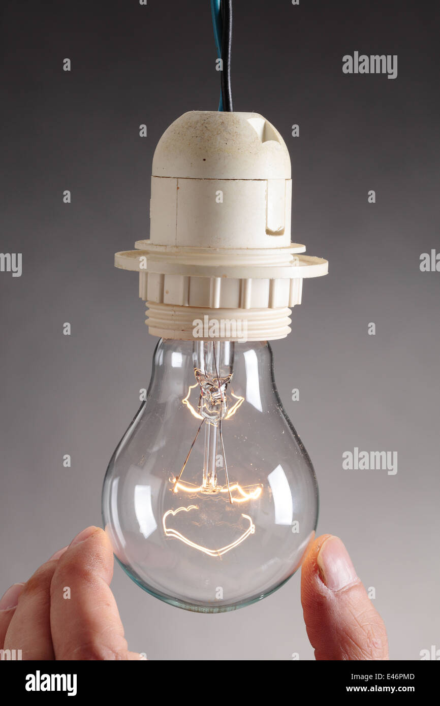 Changing a light bulb hi-res stock photography and images - Alamy