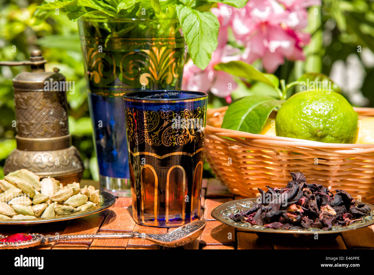 Arabic mint tea is a traditional refreshing drink Stock Photo - Alamy