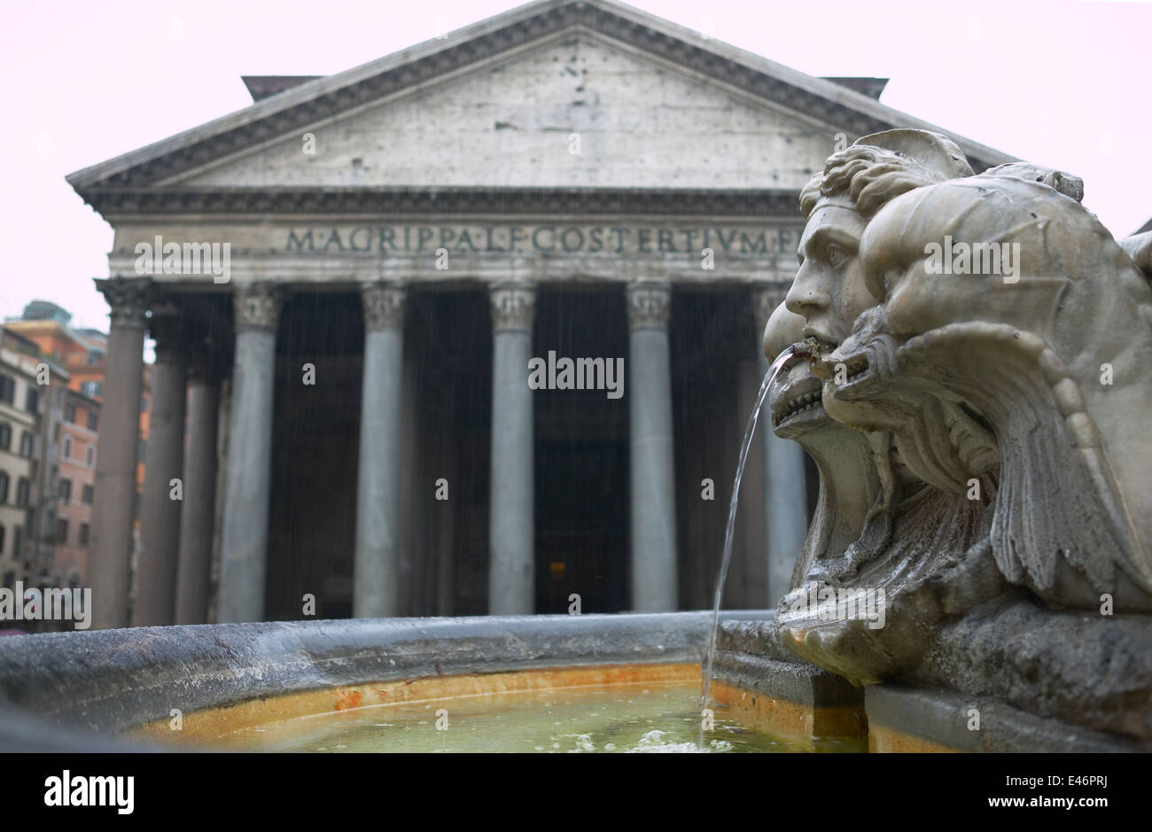 Ancient pantheon temple inscription hi-res stock photography and images ...
