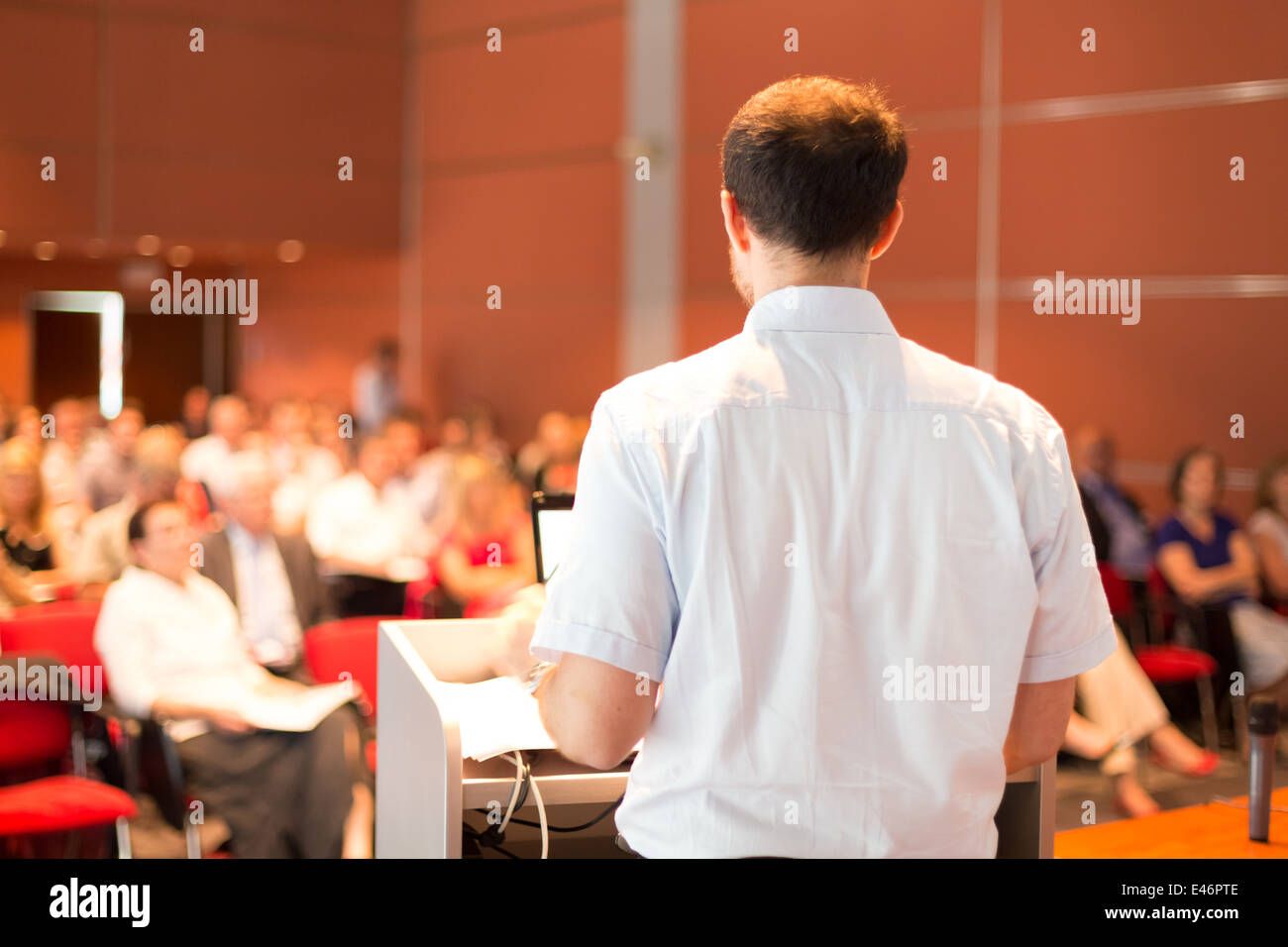 Academic professor lecturing at the faculty Stock Photo - Alamy