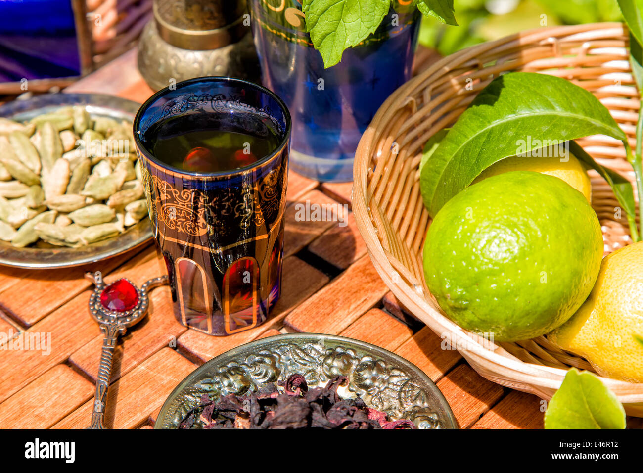 Arabic mint tea is a traditional refreshing drink Stock Photo - Alamy