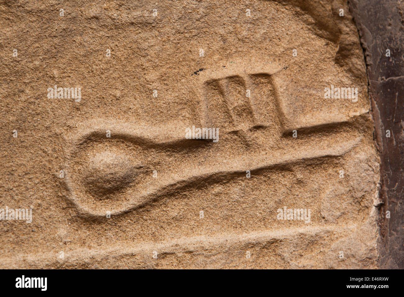 UK, Derbyshire, Peak District, Bakewell, All Saints Church porch ...