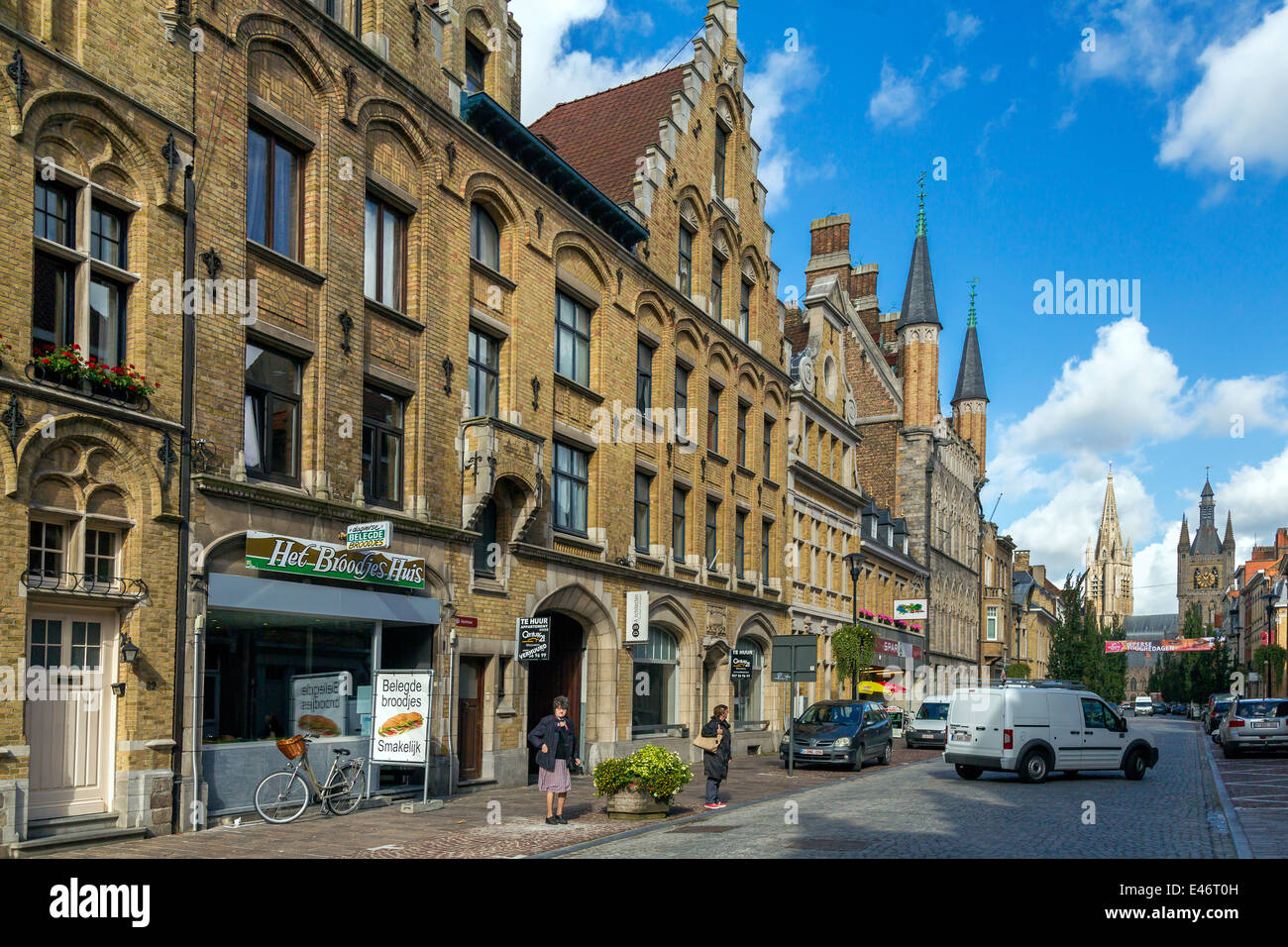 Ypres, Belgium, shops in the city Stock Photo - Alamy
