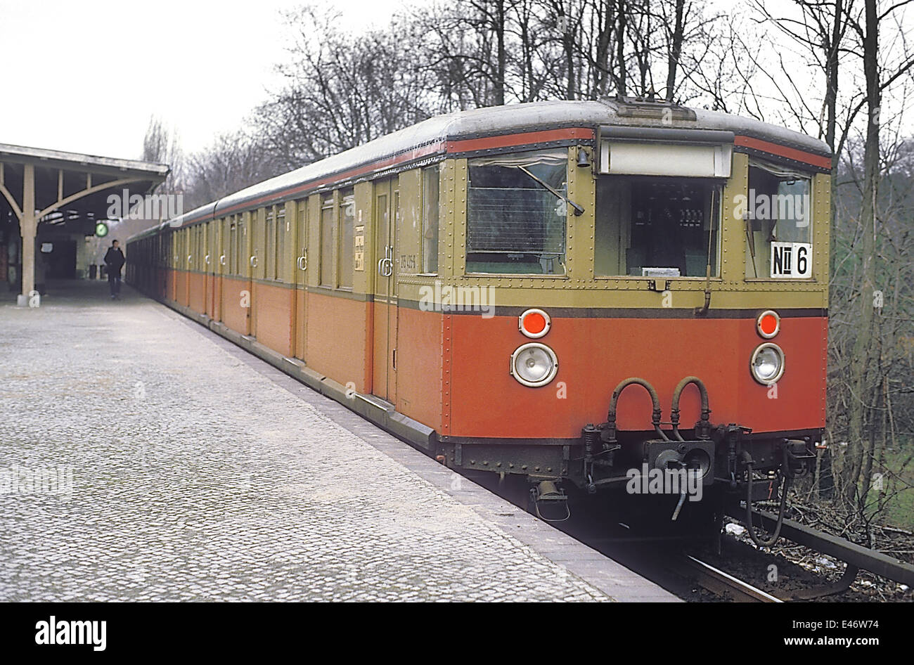 Berlin, Germany, S-Bahn train station in Heiligensee Stock Photo - Alamy