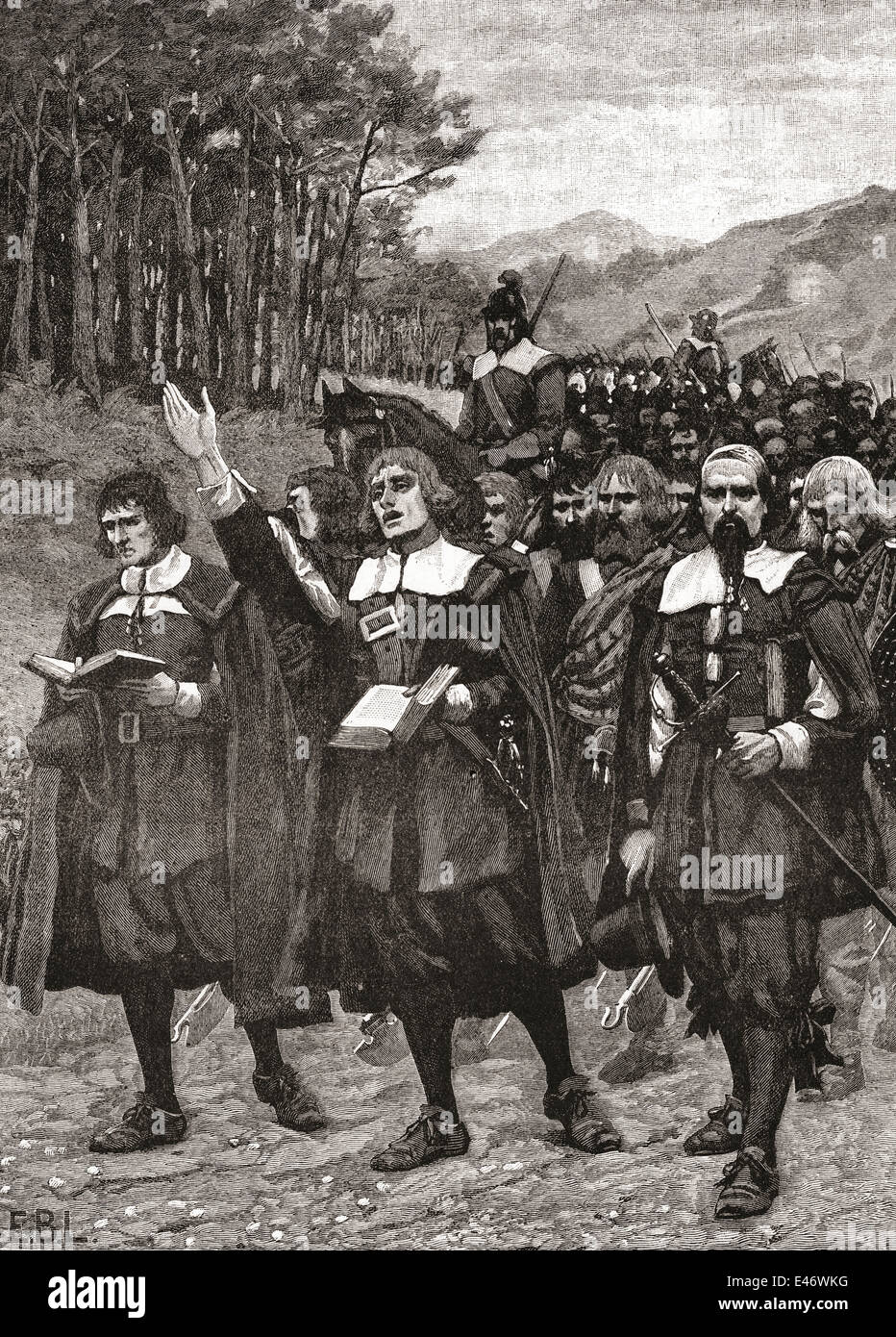 Advance of the Covenanters across the Scottish border into England in ...