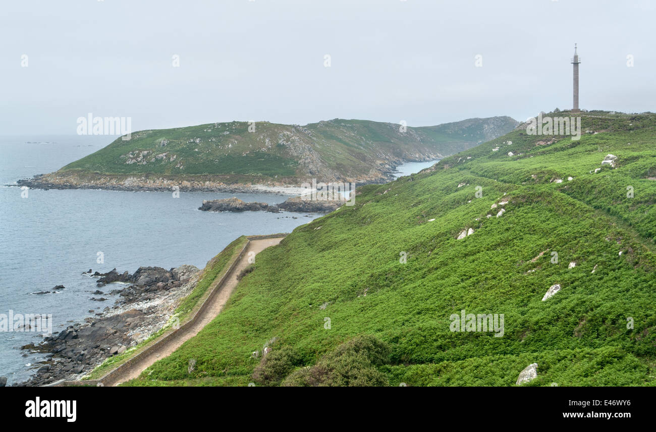 the Seven Islands including distant lighthouse in Brittany, France ...