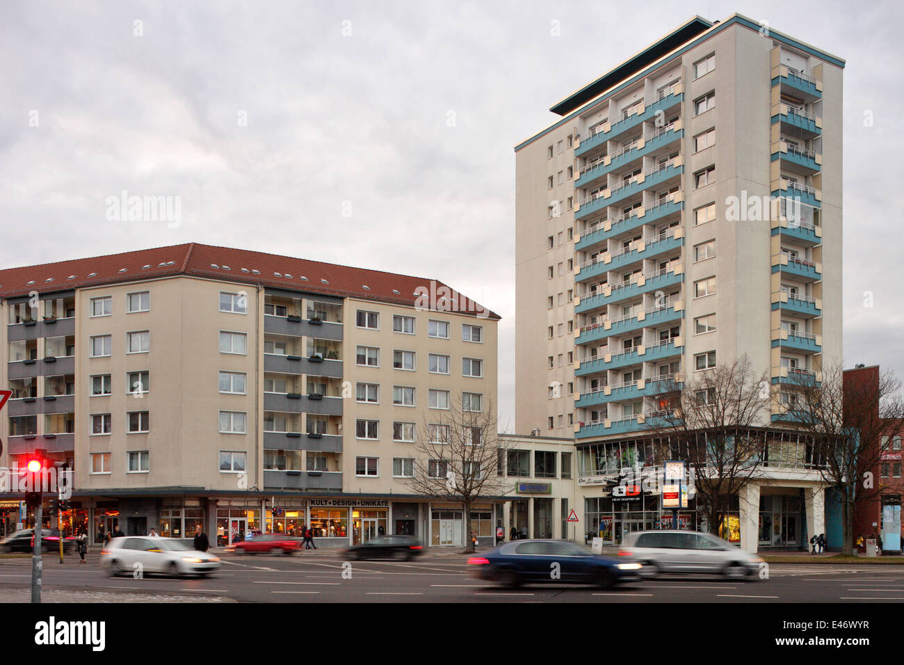 Chemnitz, Germany, residential buildings in the center of Chemnitz ...